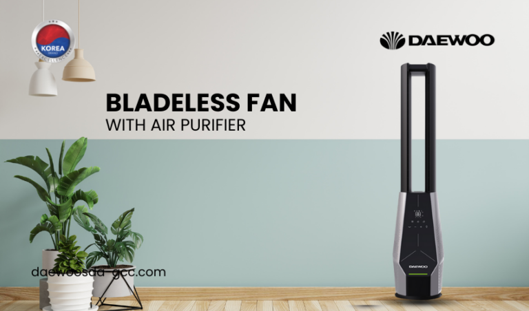 The Ultimate 5-in-1 Comfort: Bladeless Fan with Air PurifierDaewoo Gulf ...